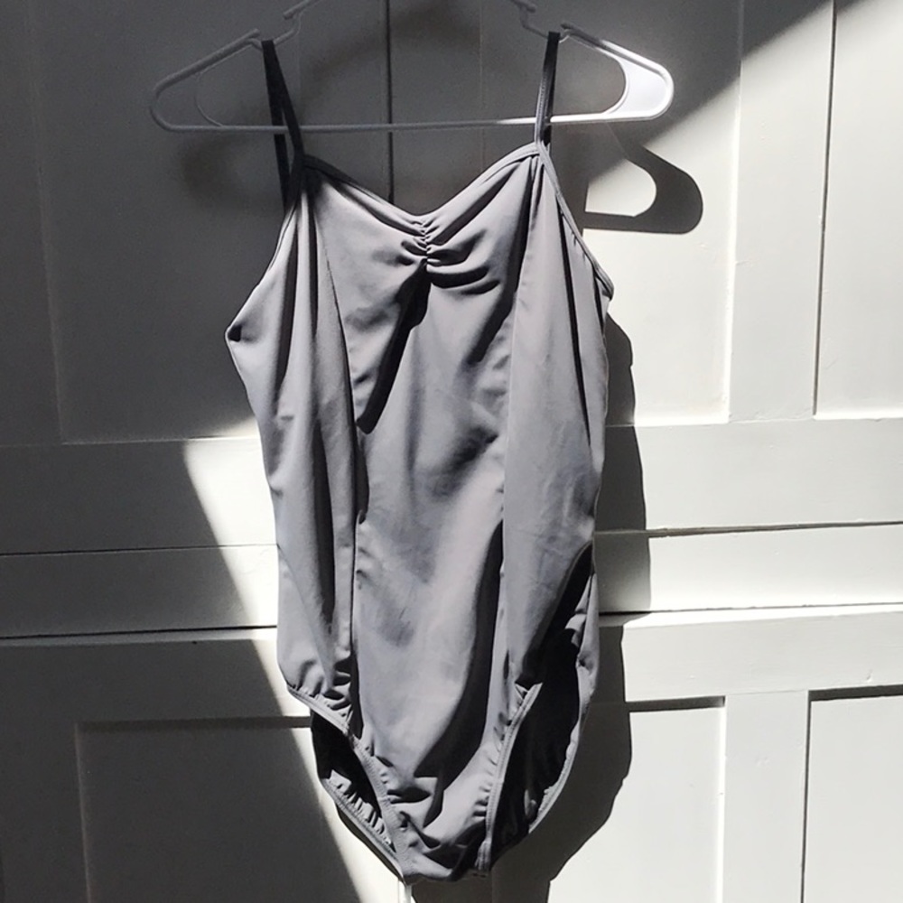 Gray Camisole Leotard For Ballet/Dance - Gem